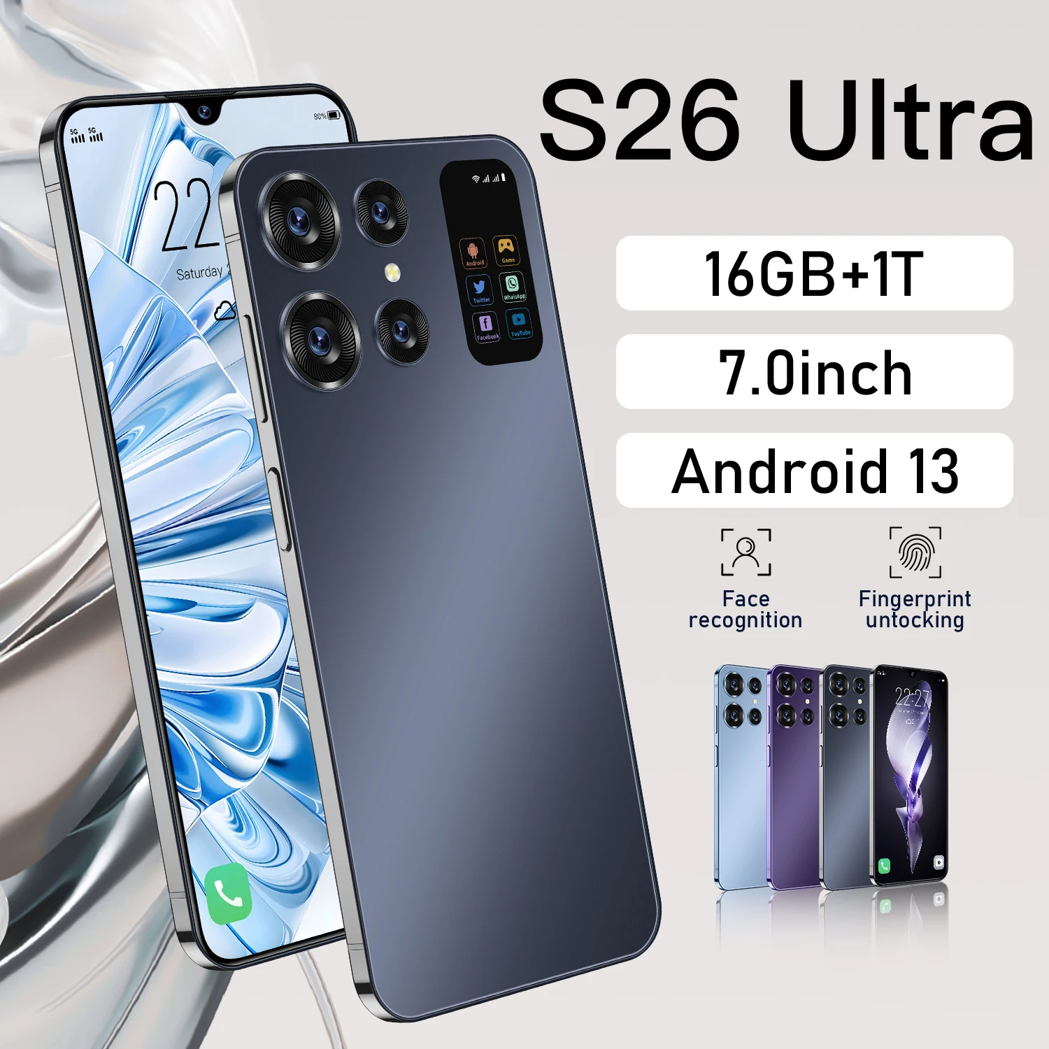 S26-Ultra-Smartphone-Originele-7-0-Inch-Celulares-48mp-72mp-Android ...