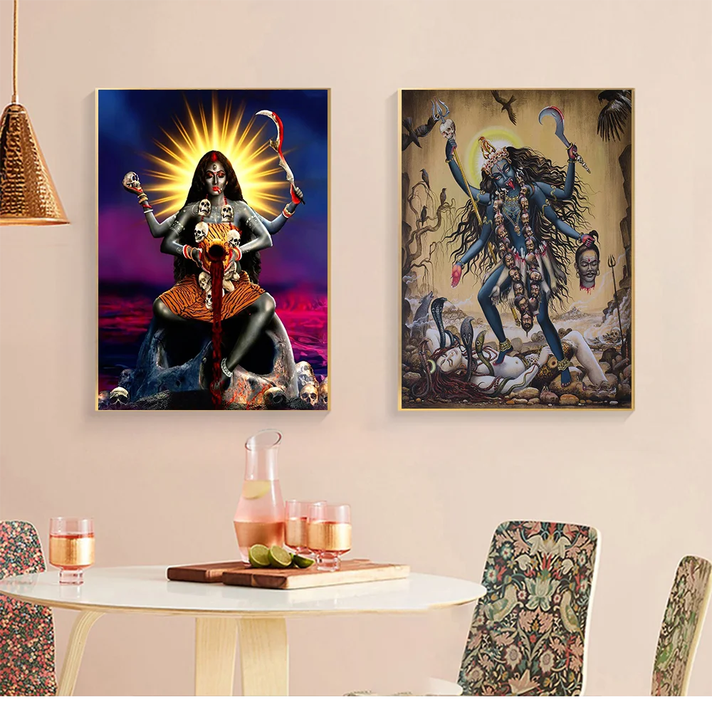 Goddess Kali - Jay Maa Kali Poster, Maa kali images, Kali godde Canvas ...