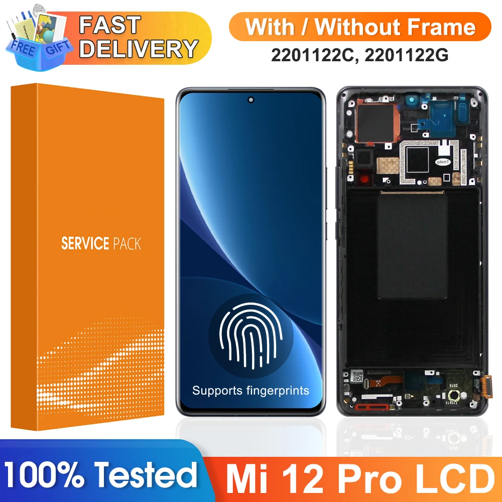 Super-AMOLED-Mi12-Pro-Screen-Replacement-for-Xiaomi-Mi-12-Pro-2201122C ...