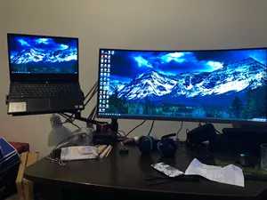 Регулируемая по высоте алюминиевая подставка для монитора 17-32 дюйма ...