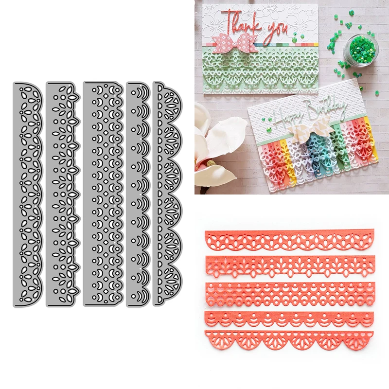 2022-AliliArts-Metal-Cutting-Dies-Lacey-Edgers-Set-diy-Scrapbooking ...
