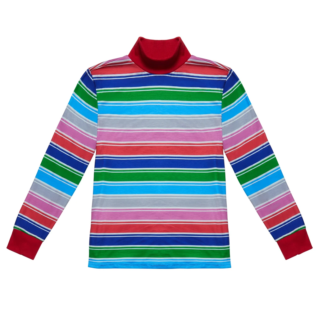 Chucky Cosplay Costume T Shirt Men Horror Movie Killer Doll Rainbow ...