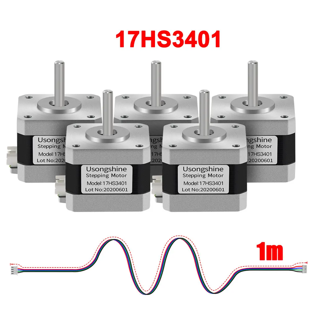 Nema17 17HS3401 Stepper Motor 17HS3401S for Extruder 4-Lead Nema 42 ...