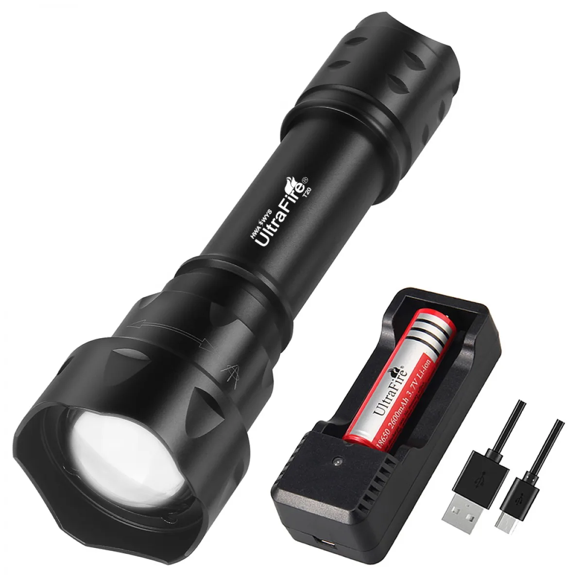 Ultrafire T20 Xm-l2 1000 Lumens White Light Hunting Adjustable Focus ...