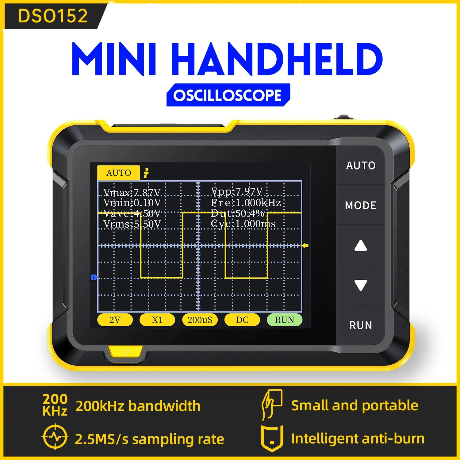 FNIRSI-DSO152-Mini-Handheld-Digital-Oscilloscope-2023-Latest-Version-2 ...