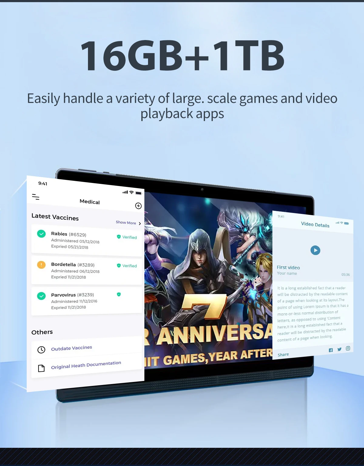 5G 2024 Global Version Tablets 14 Inch 16GB Ram 1TB Rom 12900mAh ...