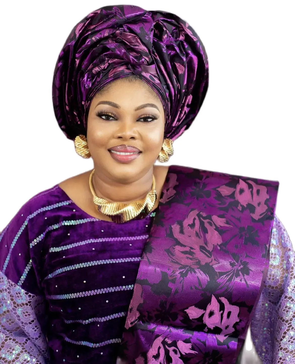 2023 Nigeria Fashion 3D Sego Headtie Make African Auto Gele Turban Cap ...