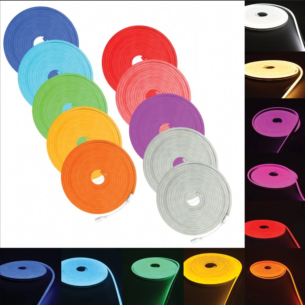 Fita Neon Led 5m 12v Corte 2,5cm Flexivel Alto Brilho| | - AliExpress