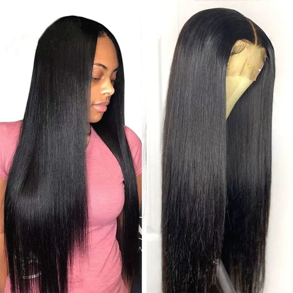 13x4 perruque cheveux humain,28 30 pouce perruque cheveux raides ...