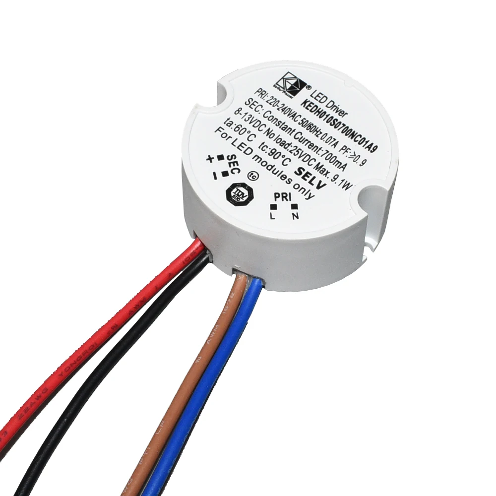 10W Built In Interal Round Led Driver 150mA 200mA 250mA 700mA High PF ...