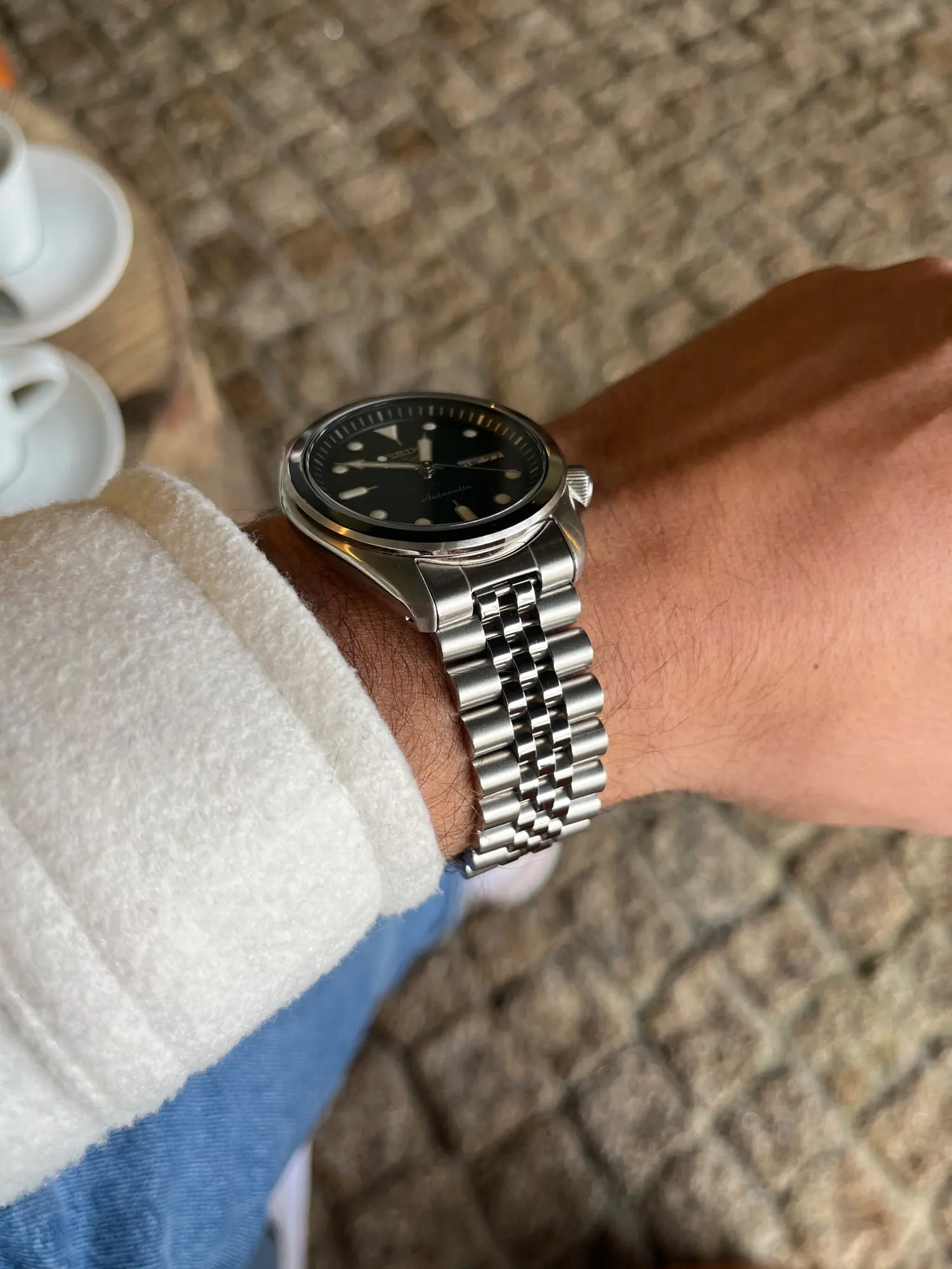 Silver Jubilee Strap Bracelet for Seiko 20,22mm In Stainless Steel ...