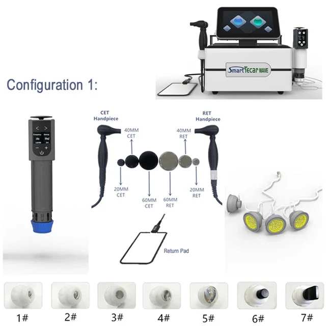 RET CET Diathermy Capactive And Resistive Energy Transfer Tecar EMS ...