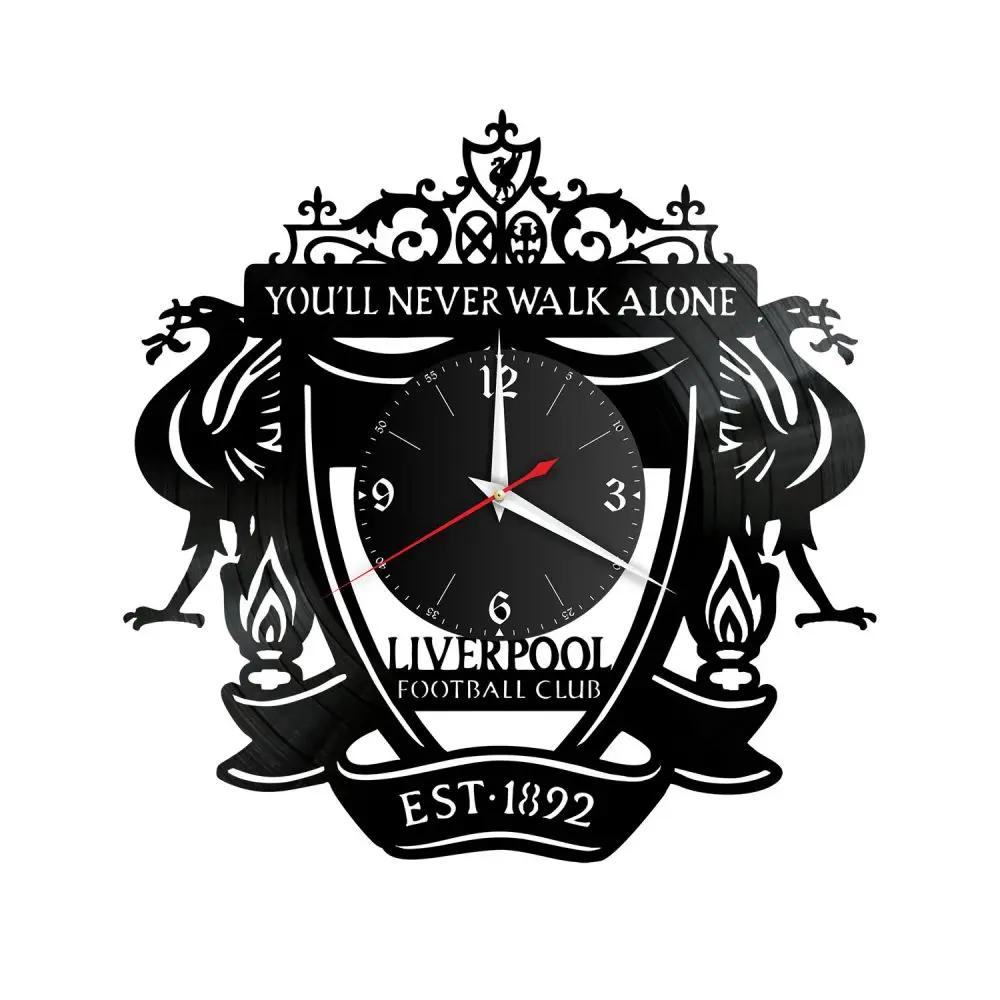 Watch Liverpool Vinyl [version 3] Clock Vinyl Clock Of Plate Watch ...