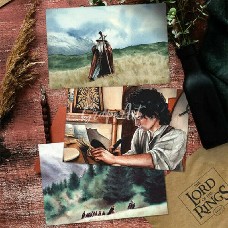 Modern 2020 Set; Lot 3 Postcards; JRR Tolkien; Hobbit; The Lord of the ...