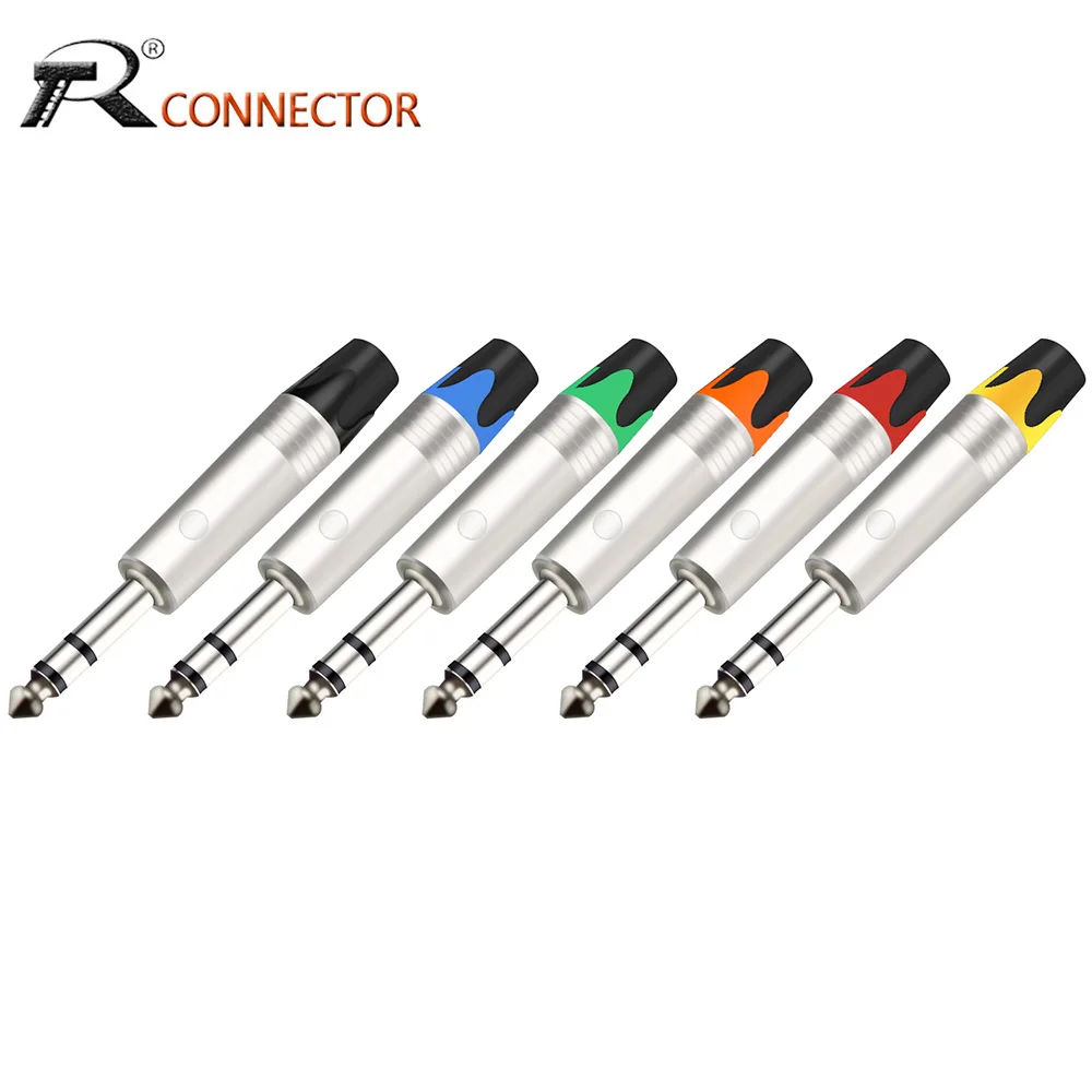 1pc-6-35mm-Stereo-Plug-Replacement-TRS-1-4-6-35mm-Male-Solder-Adapter ...