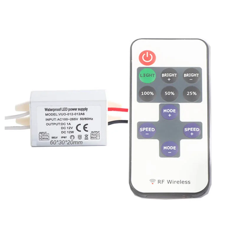 1W 12V LED Mini Bulb Spot Kit With IP67 Transformer Sauna Stair Light ...