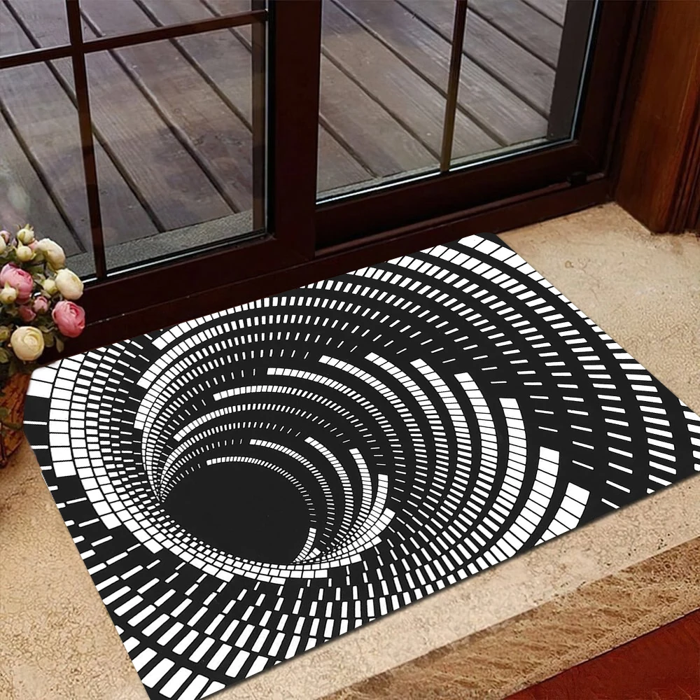 3D-Black-and-White-Dizzy-Stereoscopic-Vision-Carpet-Black-and-White ...