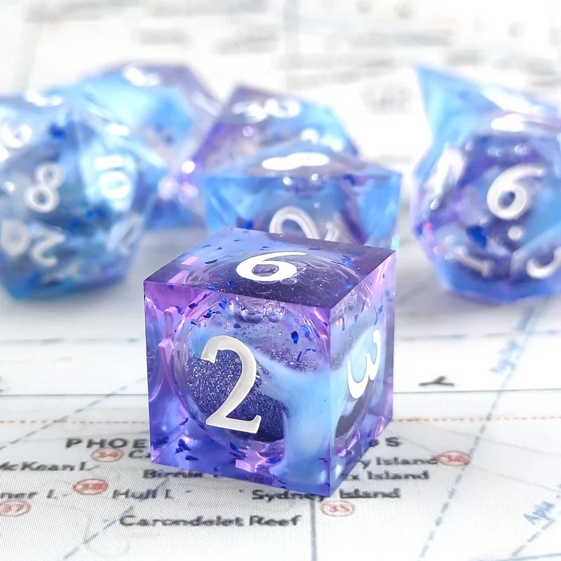 RPG-Resin-Dice-Set-Liquid-Core-Dice-Polyhedral-Game-Dice-For-RPG ...