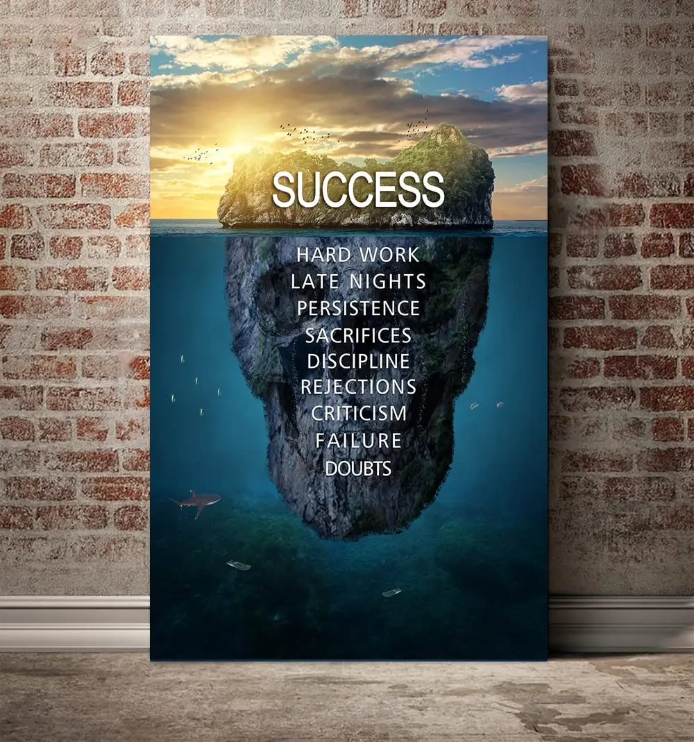 Motivational-Quotes-Canvas-Poster-Success-Inspiration-Canvas-Painting ...