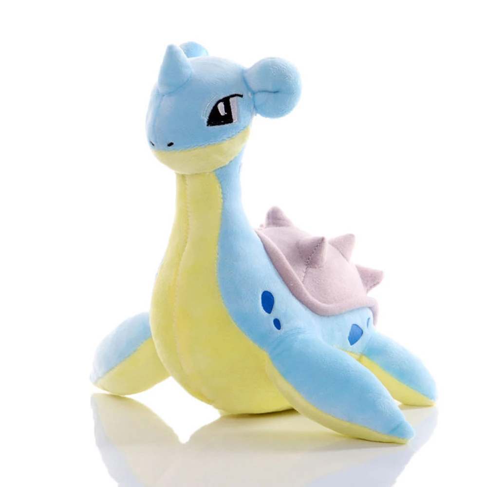 Kawaii Lapras Stuffed Toys Cartoon Cute Water Sprit Plush Dolls Throw ...
