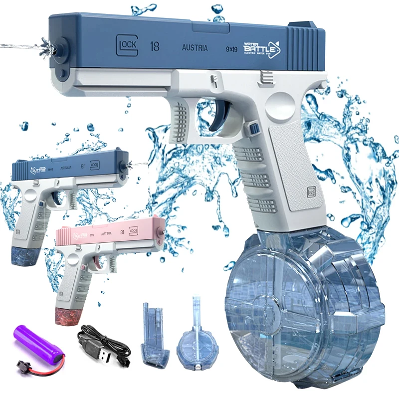 Electric-Water-Shooter-Guns-for-Kids-Portable-Glock-Automatic ...