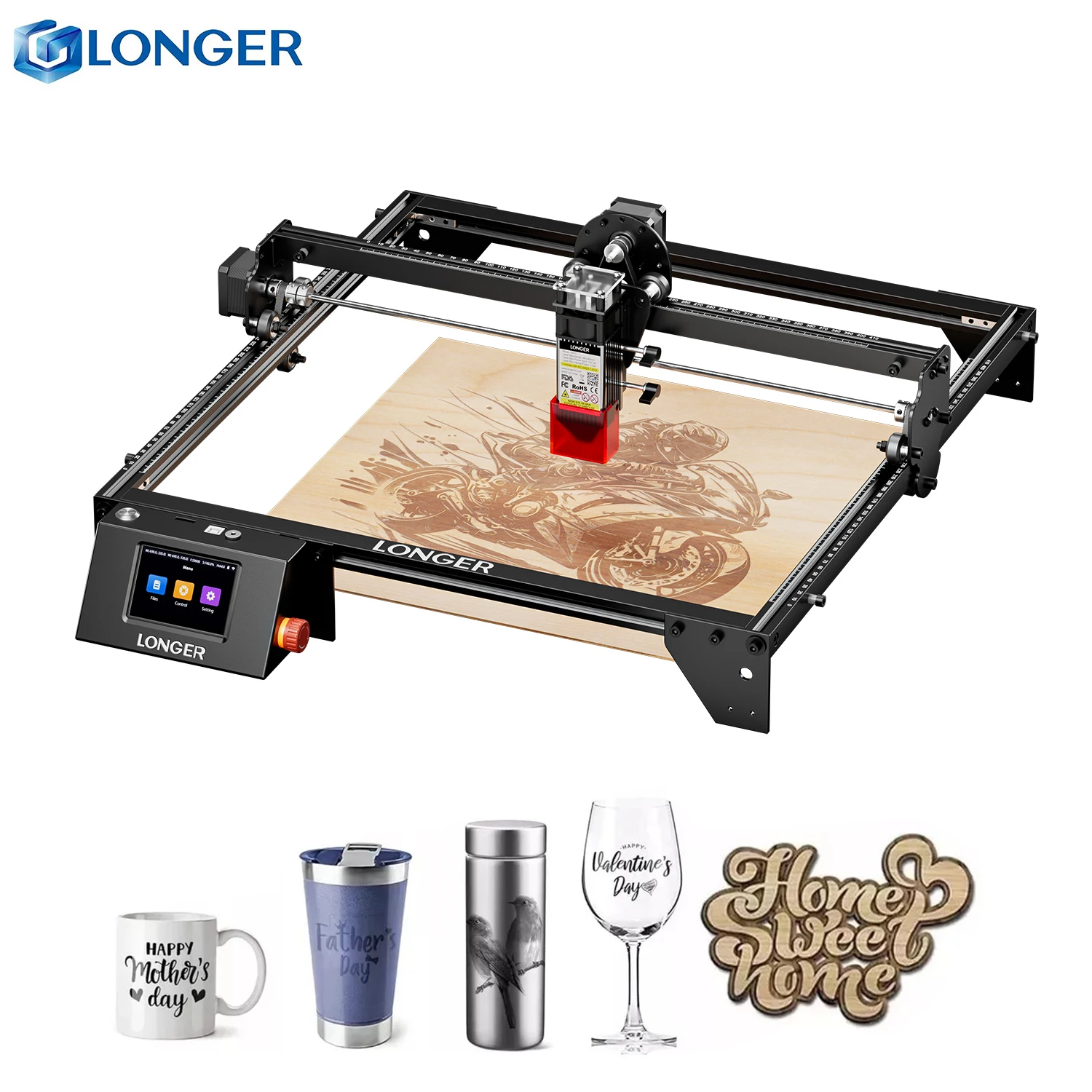 LONGER RAY5 10W Laser Engraver Engraving Cutting Machine with ...