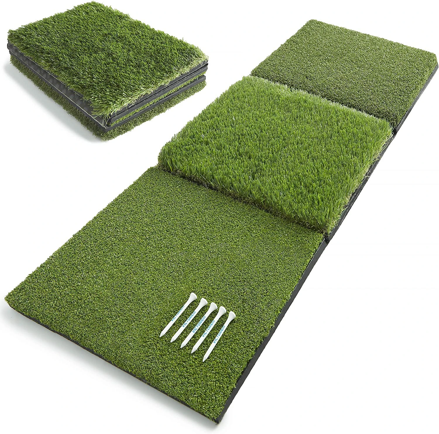 Golf Mat For Backyard 17x39 Inch Unfolded, Durable Turf Mat For Indoor ...