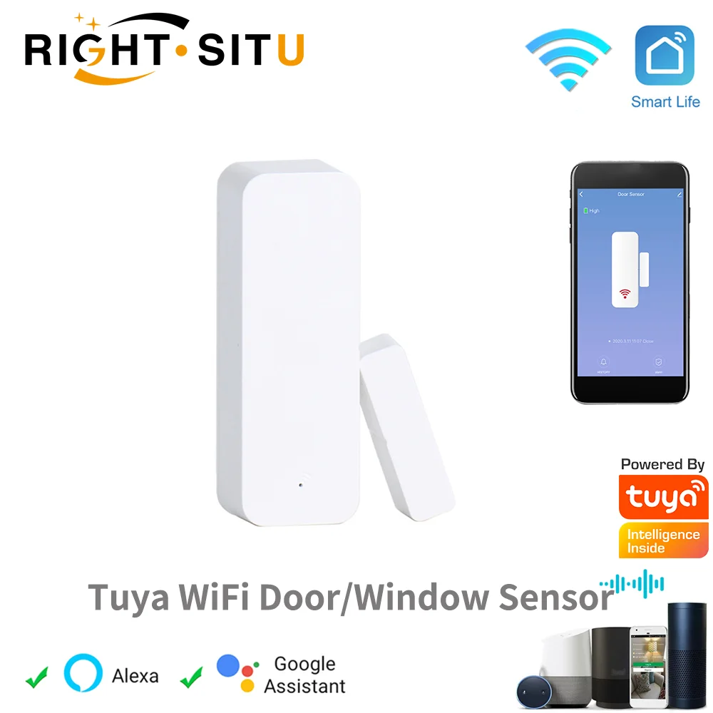 WiFi Door Sensor Window Contact Open Close Tuya APP Remote Control ...