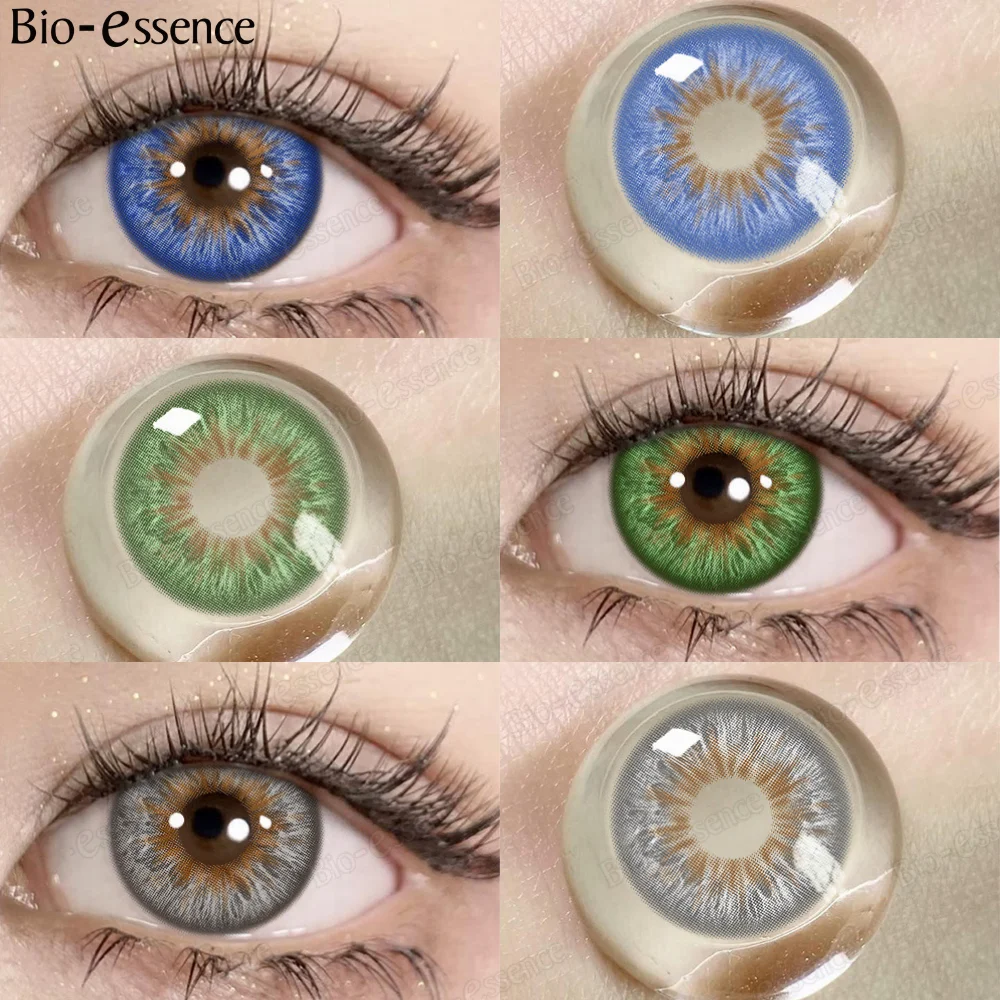 Bio-essence-1-paio-di-lenti-per-miopia-lenti-a-contatto-colorate-per ...