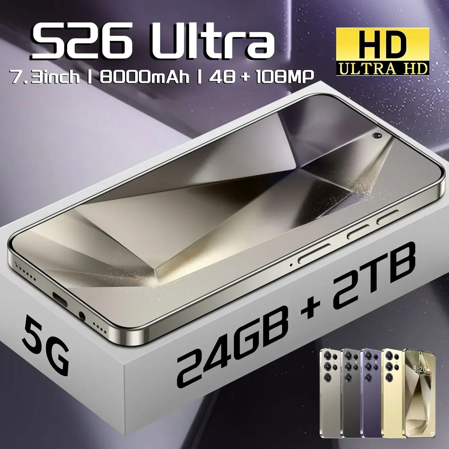 Original-S26-Ultra-Smartphone-Snapdragon-8-Gen3-24GB-2TB-8000mAh-48MP ...