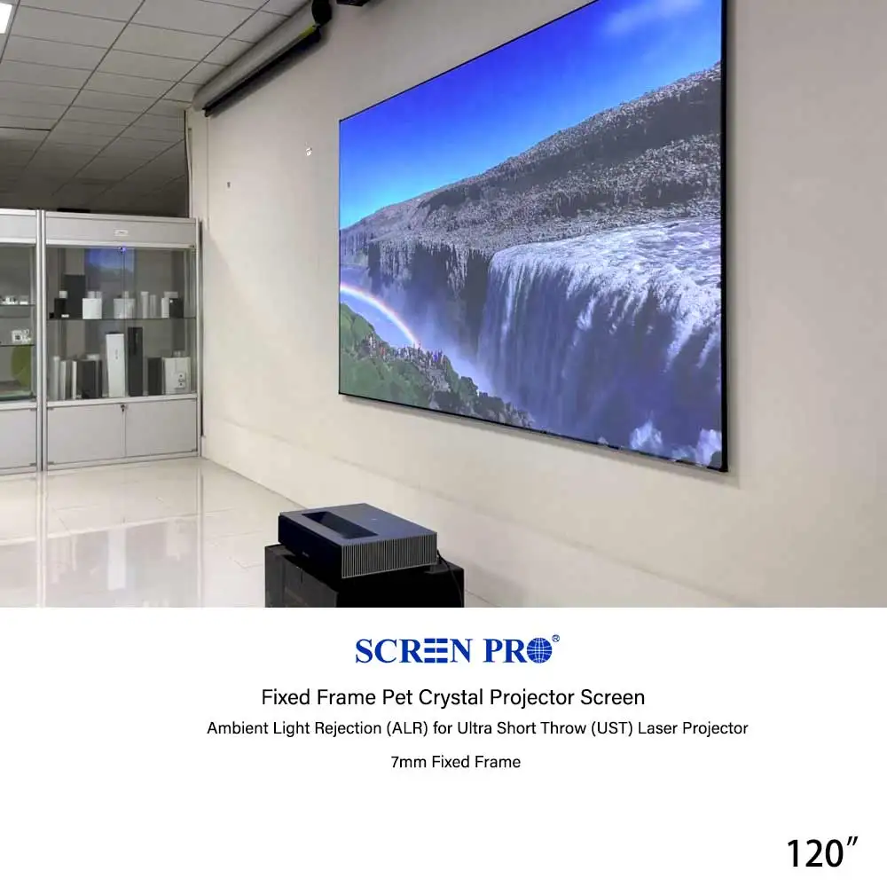 120-inch-ALR-Projector-Screen-16-9-Fixed-Frame-Grey-Anti-Light ...