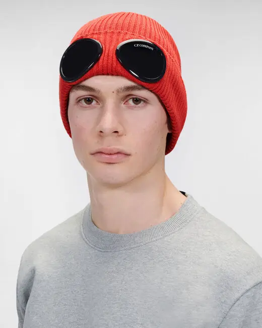 2022 Winter Fashion Brand Glasses Hat Men Women Ribbed Knit Lens Beanie ...