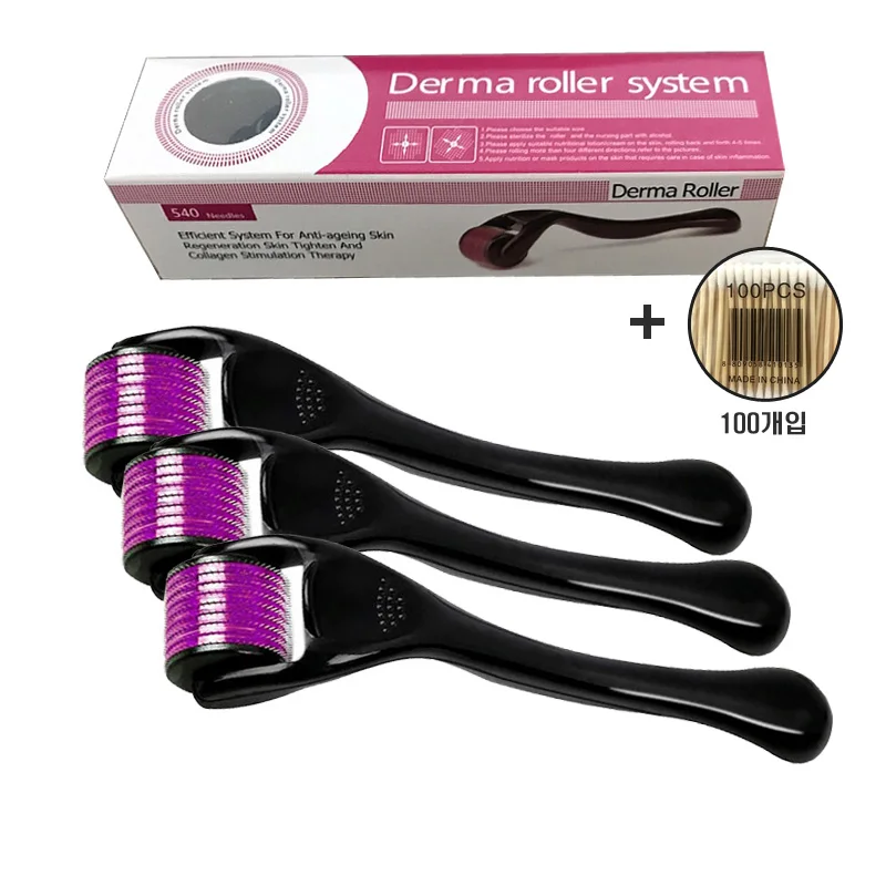 3-pieces-of-derma-roller-MTS-home-care-0-25mm-pure-cotton-swab-100 ...