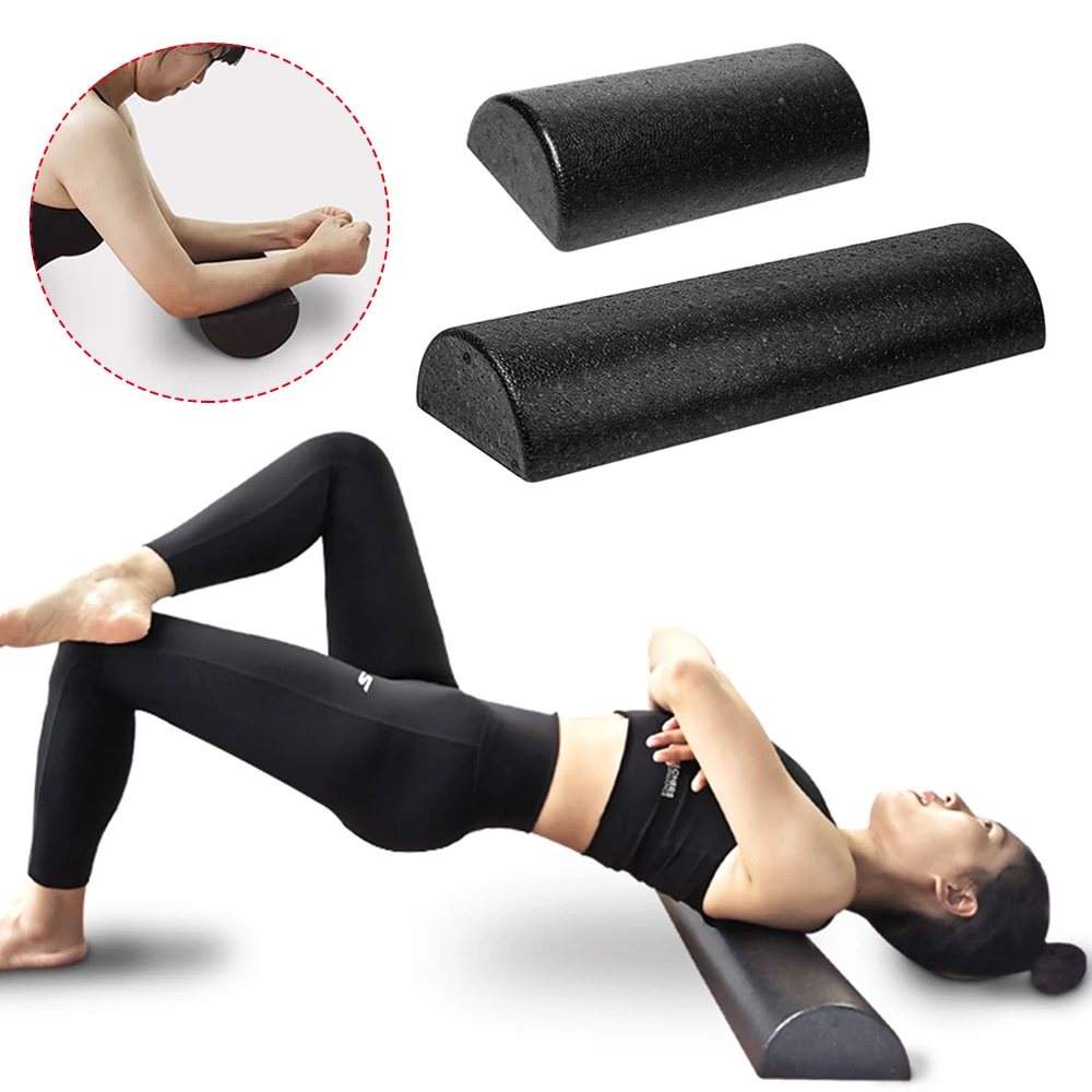 Fitness-Yoga-Column-Roller-Half-Foam-Roller-Blocks-Pilates-Yoga-Roller ...