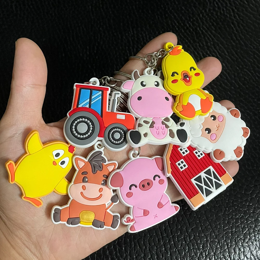 8pcs-Farm-Party-Gift-Keychain-Zenon-Birthday-Decorations-Cute-Cow ...