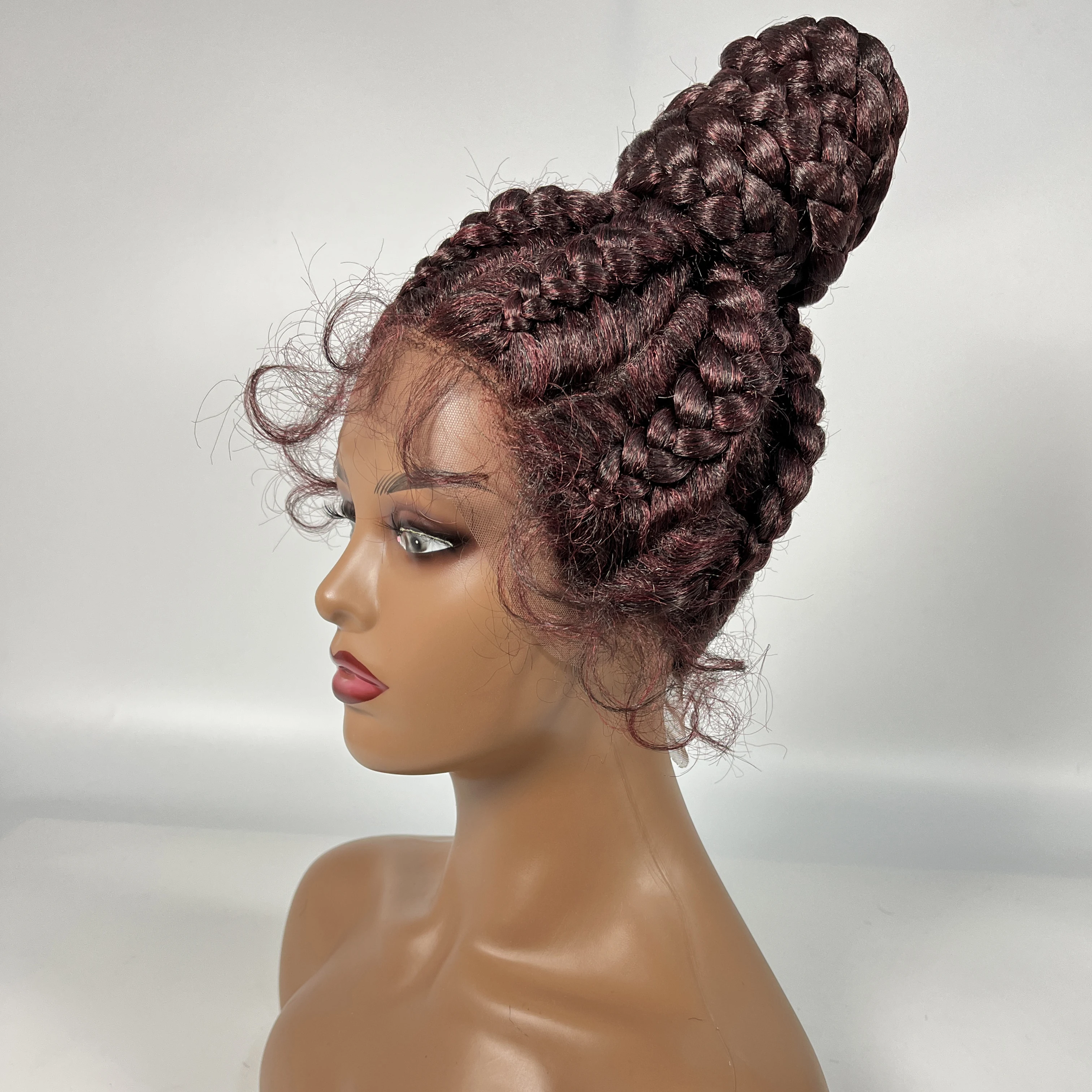 Individual Braids Updo Hairstyles For Black Women
