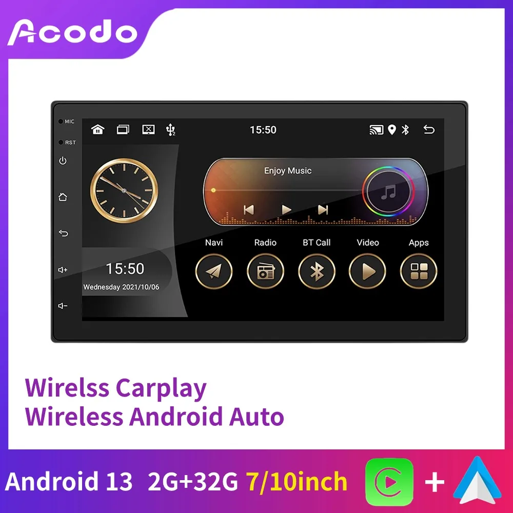 Acodo-Car-Radio-Android-13-Wireless-Carplay-Autoradio-2-din-7-10-Inch ...