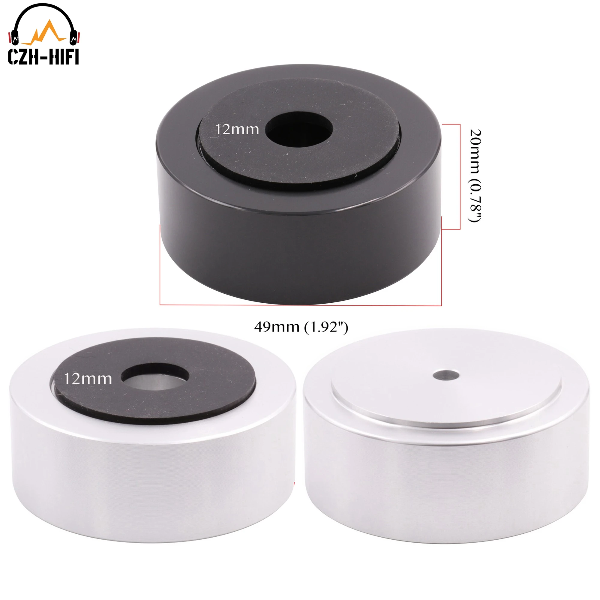 Audio-Isolation-Stand-Base-49x20mm-CNC-Machined-Solid-Aluminum ...