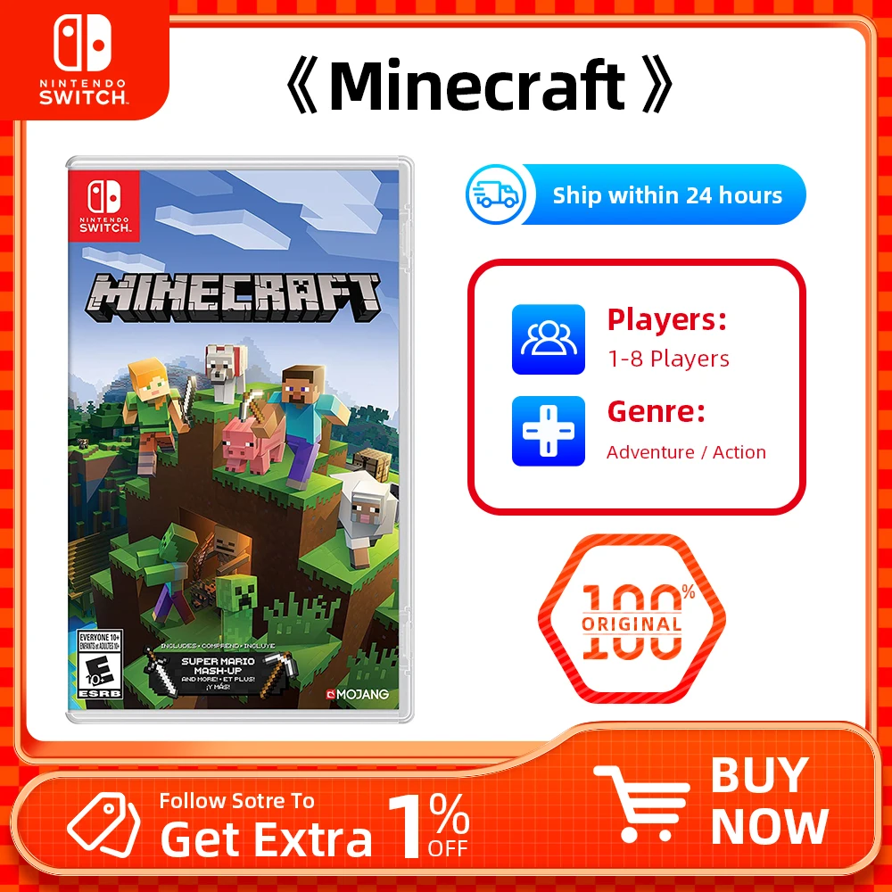 Nintendo-Switch-Minecraft-simulaci-n-de-aventura-g-nero-compatible-con ...