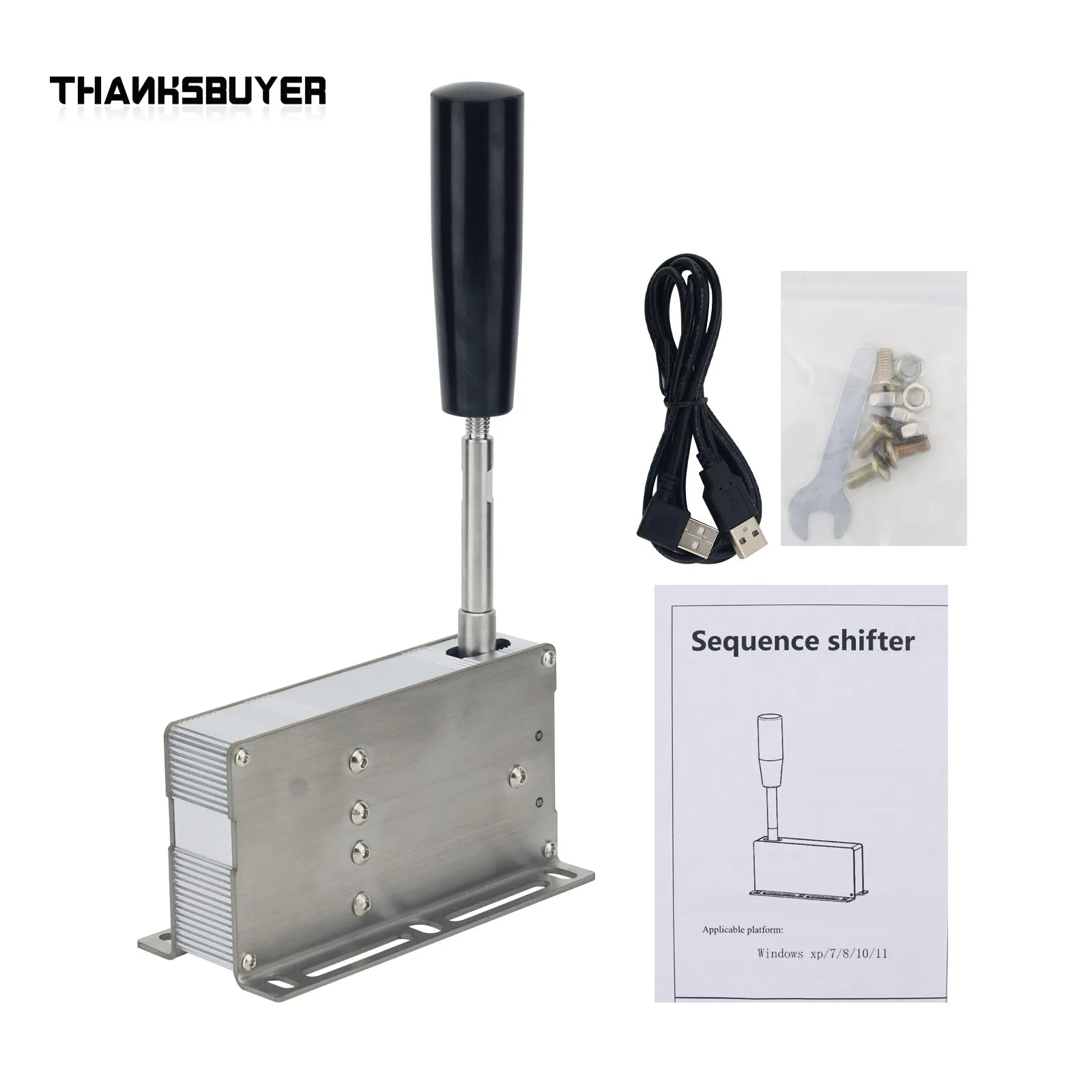 USB-Sequencial-Shifter-PC-Gear-Shifter-Handbrake-para-Logitech-G25-G27 ...