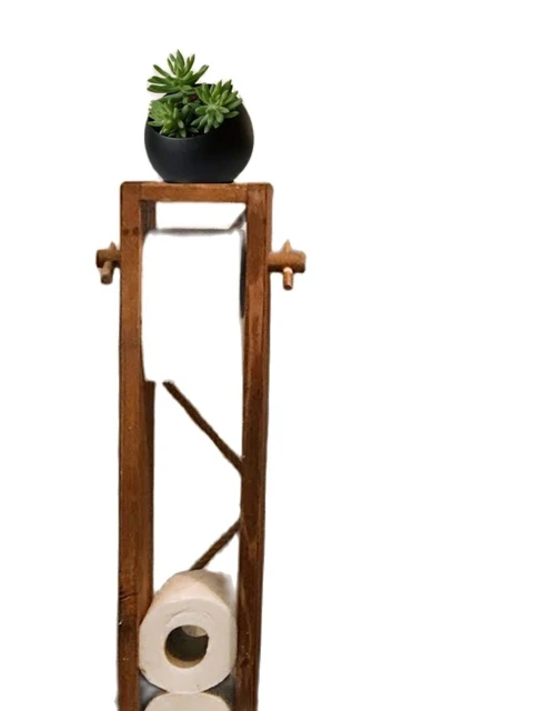 Toilet Paper Holder Wood Country