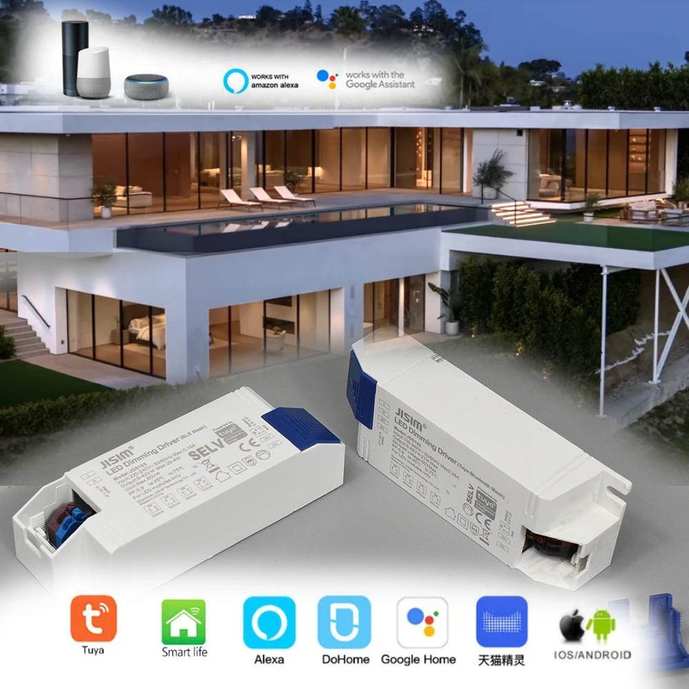 3.0 Zigbee Smart Dimmable LED Driver 42V Bluetooth Mesh Tuya DIP Switch ...