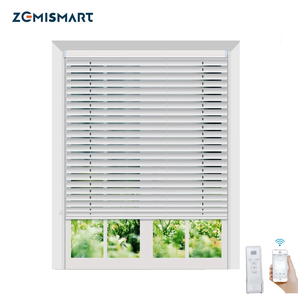 Zemismart Tuya Wifi Electric Aluminum Blinds White Venetian Blind ...