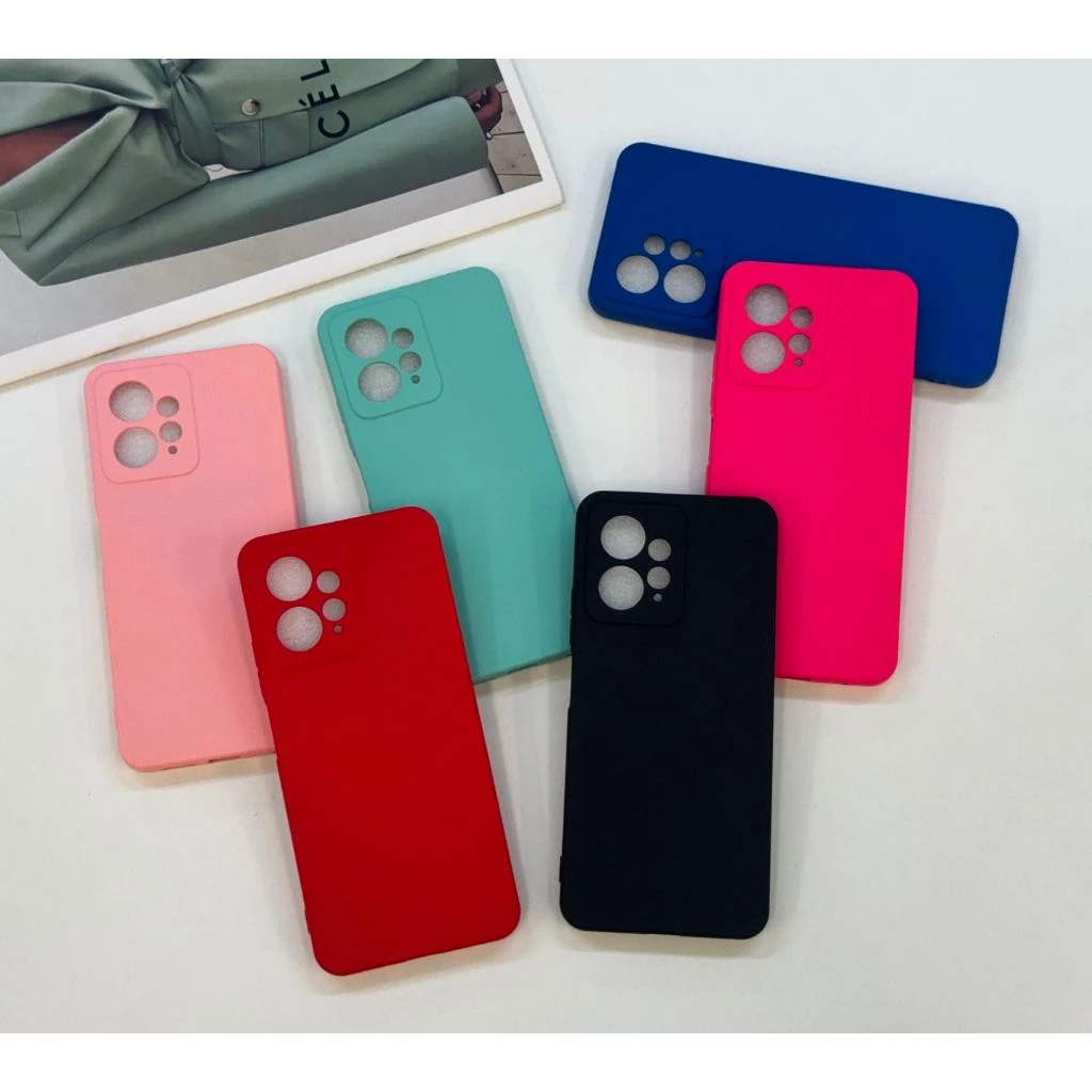 Capa-Capinha-Xaiomi-Silicone-Aveludado-Para-Redmi-12-4G-RM-12-5G-RE-12C ...