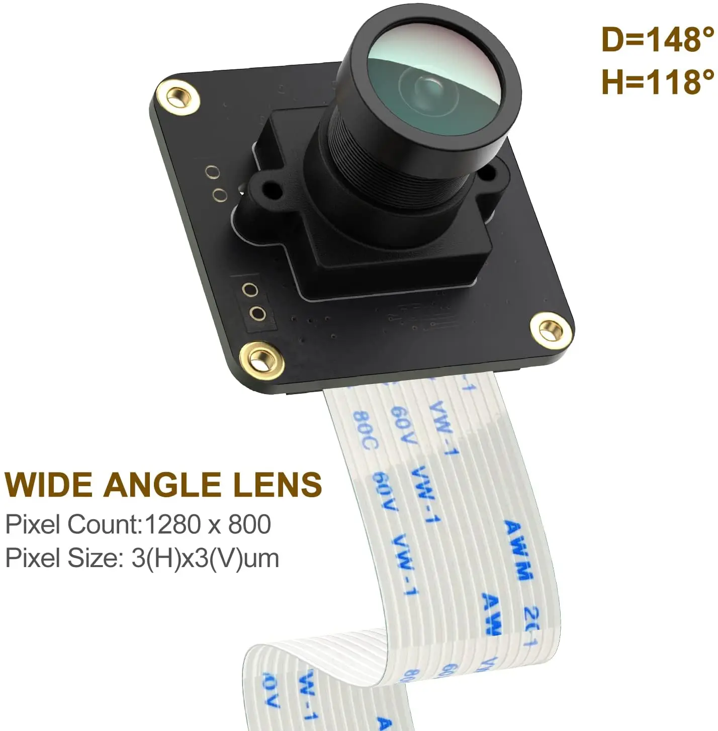 Raspberry Pi Industrial Camera Ov9281 Version 2 Monochrome 1mpixel Wide ...