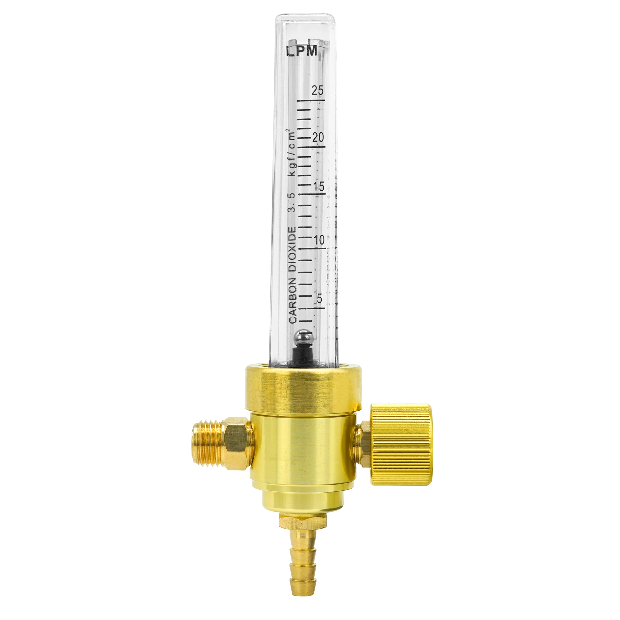 Straight Flowmeter Range 0-25 MPa Argon Co2 Gas Flow Meter Scale Tester ...