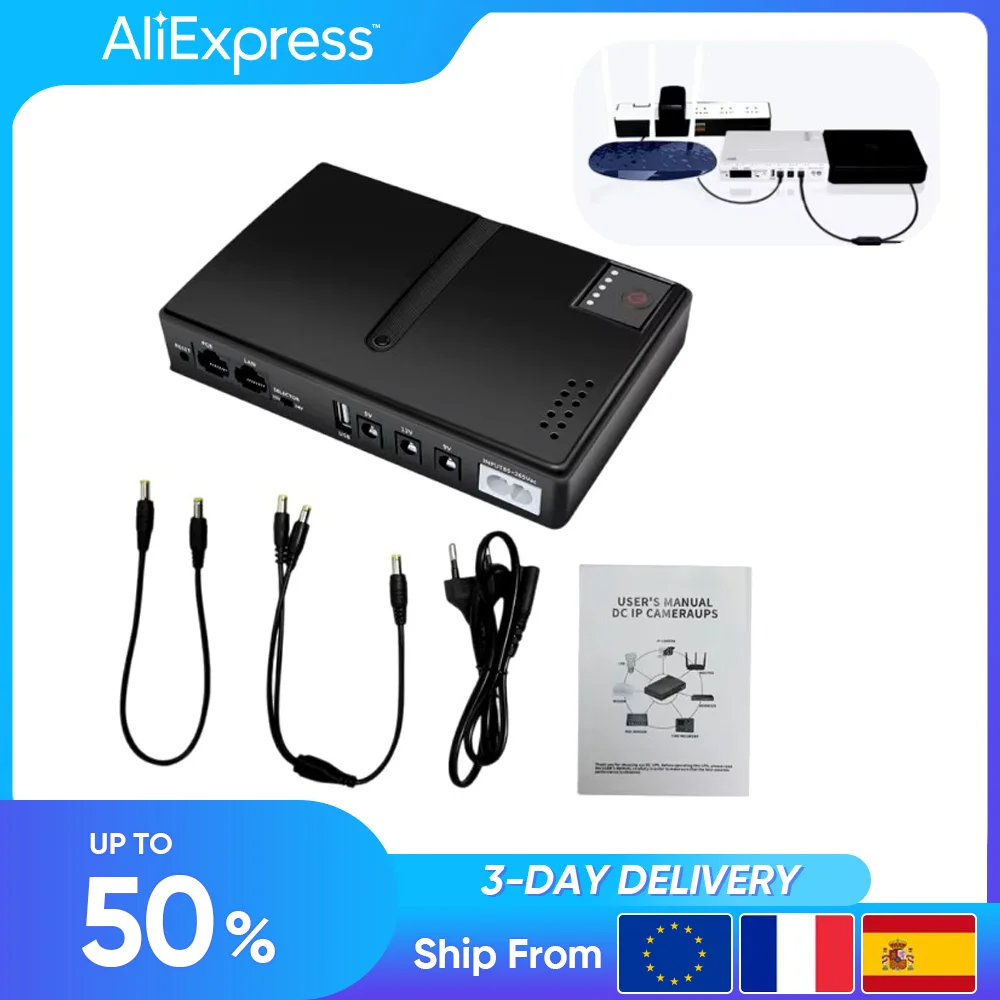 DC1036P-36W-1A-5V9V12V-Large-capacity-multi-purpose-mini-portable-UPS ...