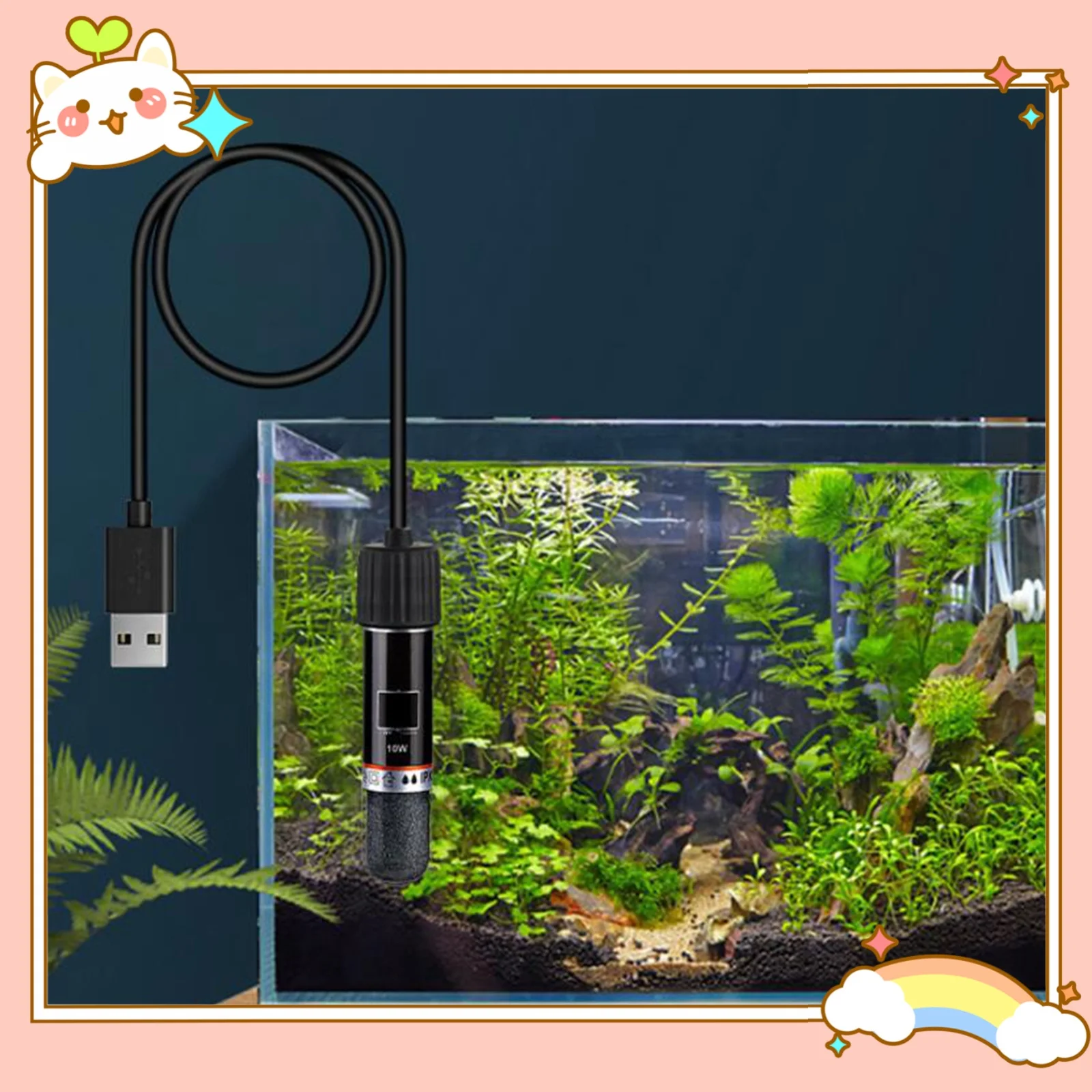 Fish Tank Heater Automatic Thermostat Aquarium Heater for Horned Frogs ...