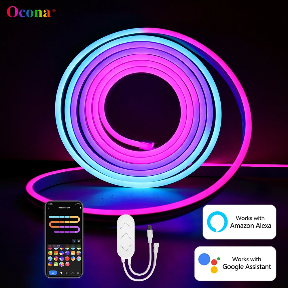 Neon Strip Rgb Controller | Neon Led Strip Smart Alexa | Led Strip Neon ...