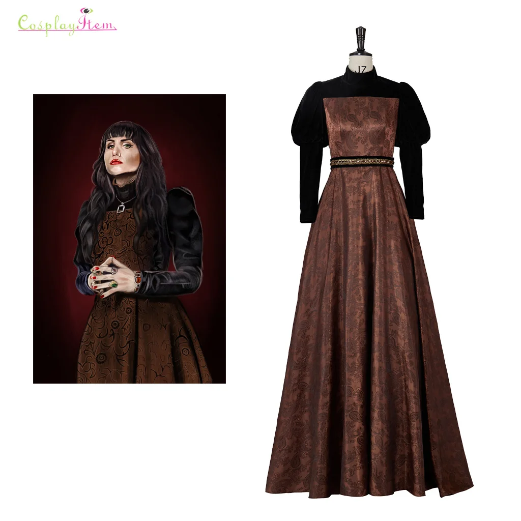 What We Do In The Shadows Nadja Cosplay Costume Women Natasia Demetriou Nadja Victorian Dress ...